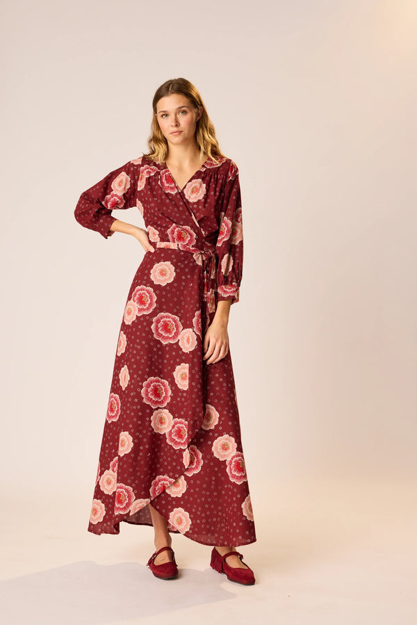 Kate Long Sleeve Dress Poppy | Bodega Nantucket